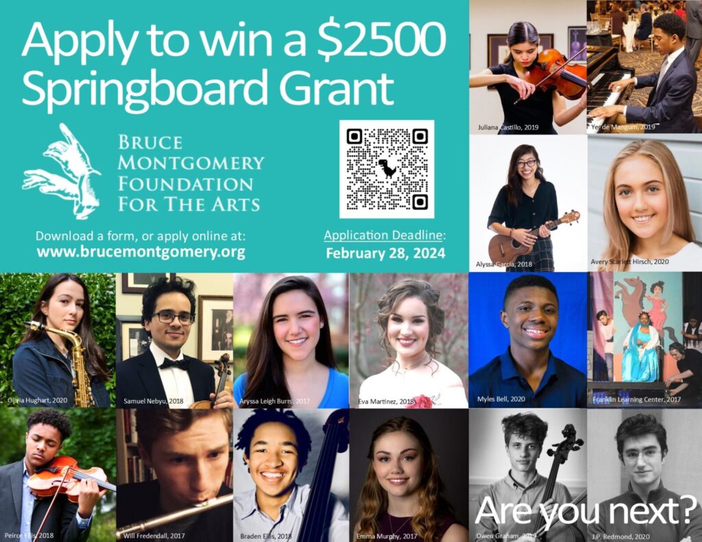 Springboard Grants | The Bruce Montgomery Foundation for the Arts - BMFA